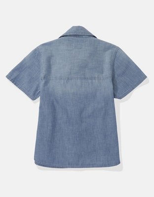 AE Short-Sleeve Button-Up Shirt | AE