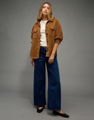 AE Oversized Corduroy Shacket | AE