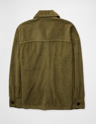 AE Oversized Corduroy Shacket | AE