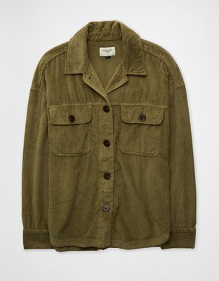 AE Oversized Corduroy Shacket | AE