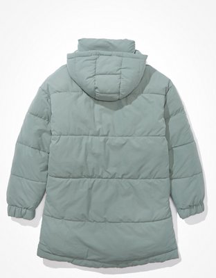 AE Elongated Hooded Puffer Jacket