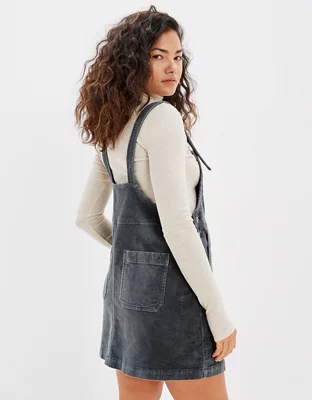 AE Corduroy Overall Mini Dress