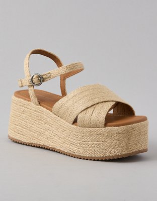 AE Jute Flatform Wedge Sandal
