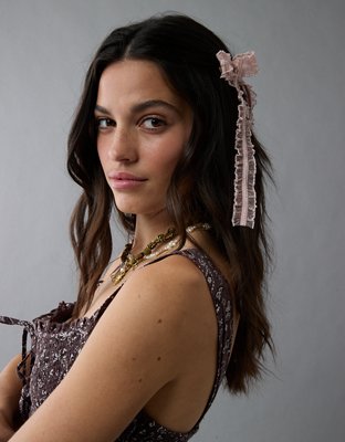 AE Lace Ruffle Bow