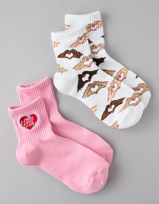 AE More Love Boyfriend Sock 2-Pack