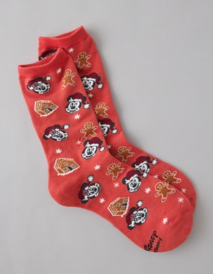 AE Mickey Mouse Christmas Crew Socks | AE