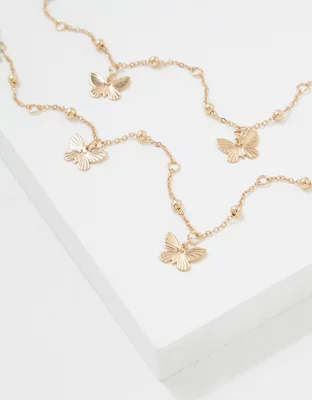 AEO Metal Butterfly Belly Chain
