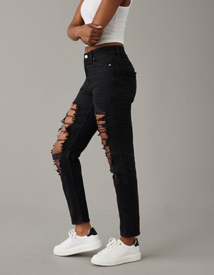 Ae Strigid Ripped Mom Jean