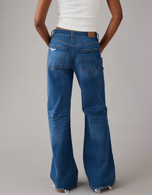AE Dreamy Drape Strigid Ripped Low-Rise Baggy Flare Jean | Mall of America®