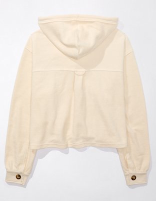 AE Cropped Hoodie Shacket