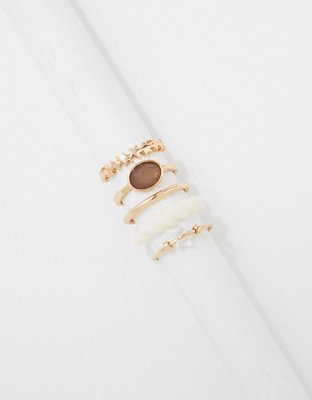 AEO Stone Ring 5-Pack