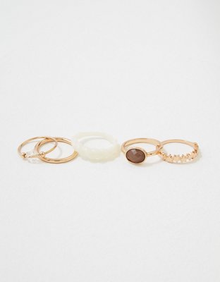 AEO Stone Ring 5-Pack