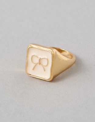 AEO Bow Signet Ring | American Eagle