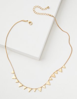 AEO Short Triangle Chain Necklace