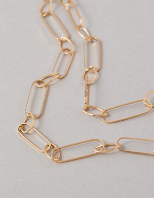 AEO Paperclip Chain Long Necklace