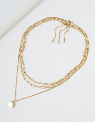 AEO Disc + Beaded Necklaces 3-Pack | American Eagle