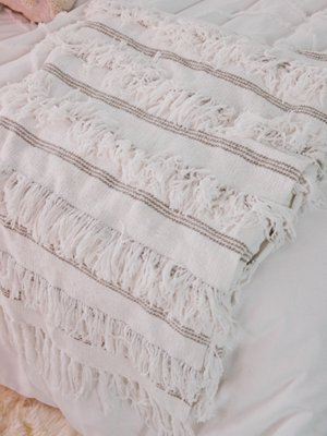 Dormify Boho Fringe Throw Blanket