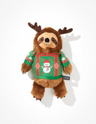 Fringe Festive Sloth Dog Toy