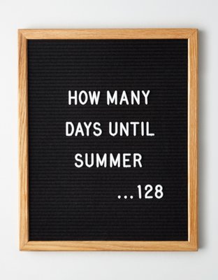 Rettel Chit Chat Large Black Letter Board