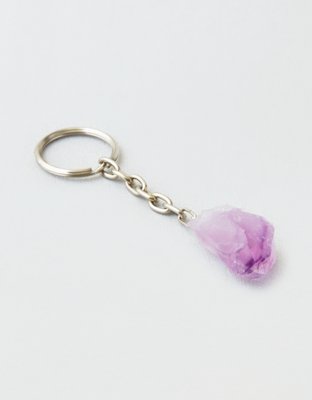 Geocentral Amethyst Keychain