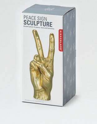 Kikkerland Peace Sign Sculpture | AE