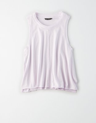 AE Studio Side Slit Cropped Tank Top