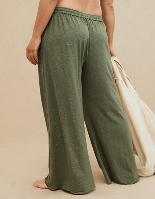 Aerie Summer House High Waisted Wide Leg Pant