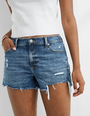 Aerie Daydream Denim Short gastado | American Eagle