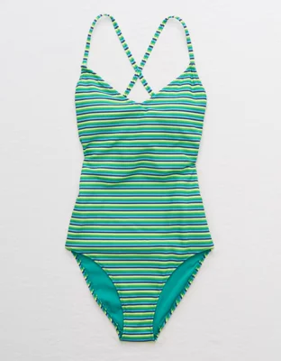 Aerie Strappy Back One Piece Swimsuit