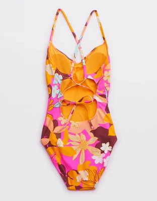 Aerie Strappy Back One Piece Swimsuit