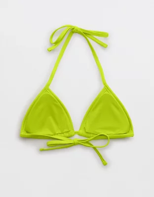Aerie Crinkle String Triangle Bikini Top