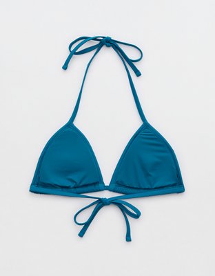 Aerie Crinkle String Triangle Bikini Top