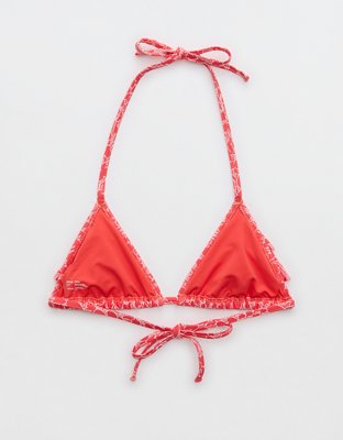 Aerie Ruffle String Triangle Bikini Top