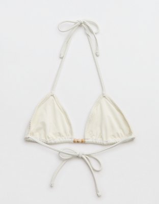 Aerie Shine Pique String Triangle Bikini Top