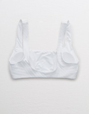 Aerie XO Ribbed Wide Strap Scoop Bikini Top