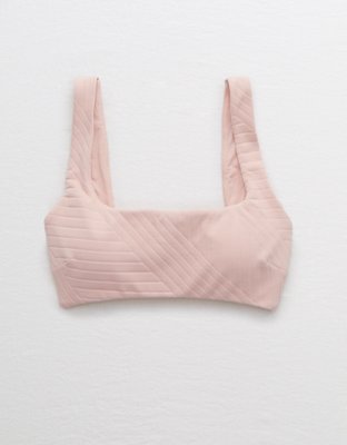 Aerie XO Ribbed Wide Strap Scoop Bikini Top