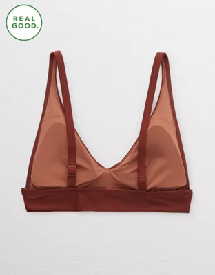 Aerie Longline V Scoop Bikini Top