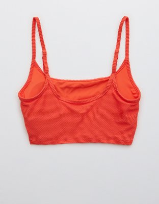 Aerie Textured Longline Scoop Bikini Top