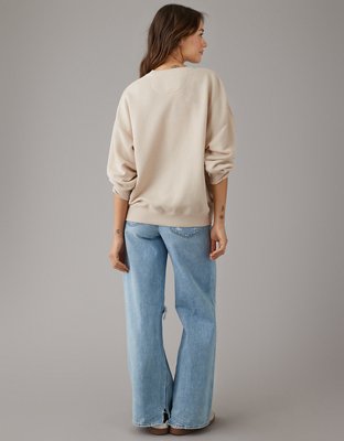 AE Oversized Distressed Ramones Graphic Sweatshirt