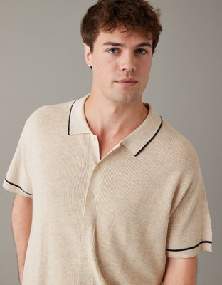 AE Camisa Polo Tejida con Botones