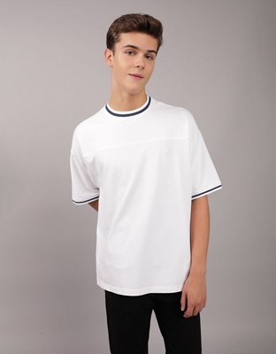 AE Oversized Ringer Pique T-Shirt | AE