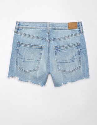 AE Strigid Super High-Waisted Relaxed Ripped Denim Short