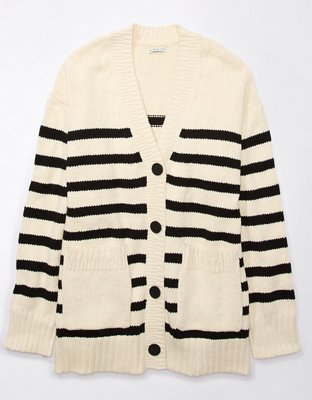 AE Oversized Button-Front Long-Length Cardigan | Hamilton Place
