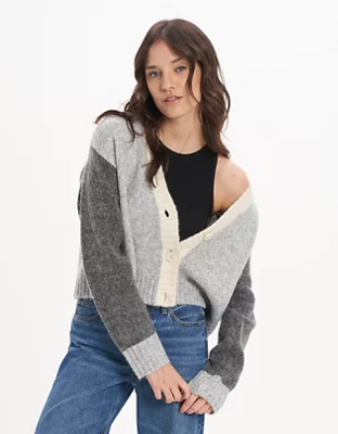 AE Colorblock Cardigan