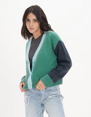 AE Colorblock Cardigan