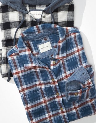 AE Cozy Cabin Cropped Flannel