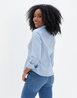 AE Fitted Button-Up Shirt