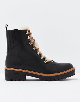 Botas de caña baja con tela de rizo AE | American Eagle