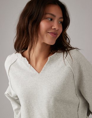 AE Big Hug Oversized Notch Neck Sweatshirt