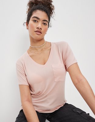 AE Soft & Sexy V-Neck Pocket Tee